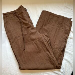 Classic Elements | Pants & Jumpsuits | Classic Elements Brown Linen ...